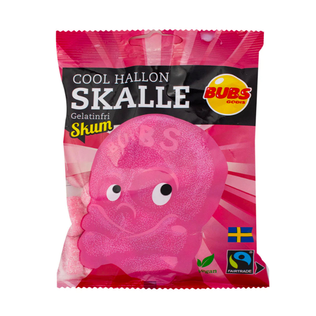 BUBS Raspberry Skulls Mini – Vegan - Swedish Candy - Raspberry – SoSweet